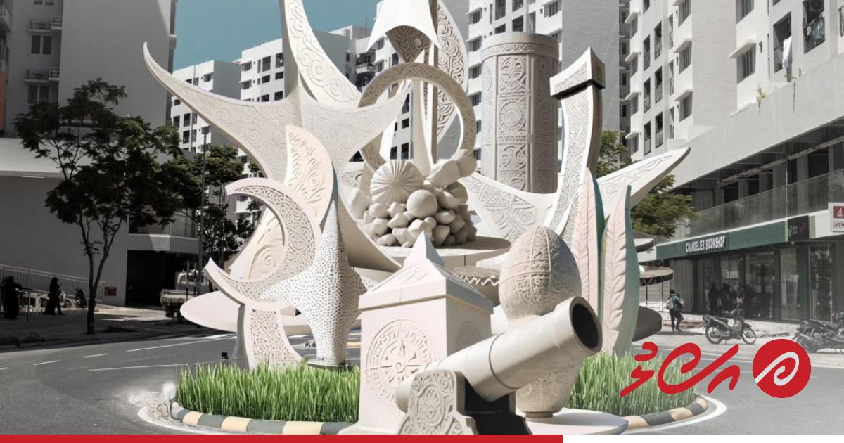 HulhuMale monument mubaaraathun hovunu design thah muraajaakuranee